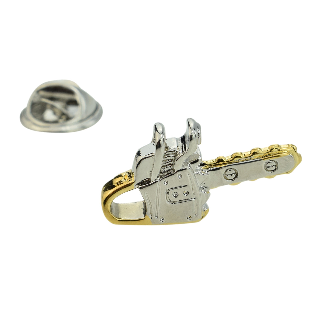 Two Tone Chainsaw Lapel Pin Badge – Tool Collectors Accessory – Ashton ...