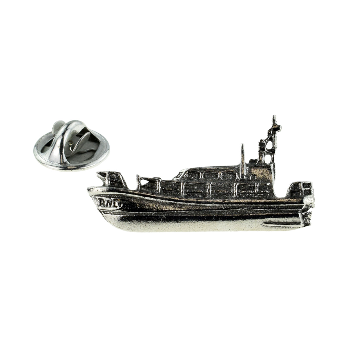 Lifeboat Pewter Pin Badge – Maritime Rescue Design – Ashton and Finch